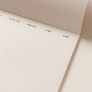 Eco-friendly, A4 Daily Desk Planner, Weekly Calendar Notepad With 60 ...