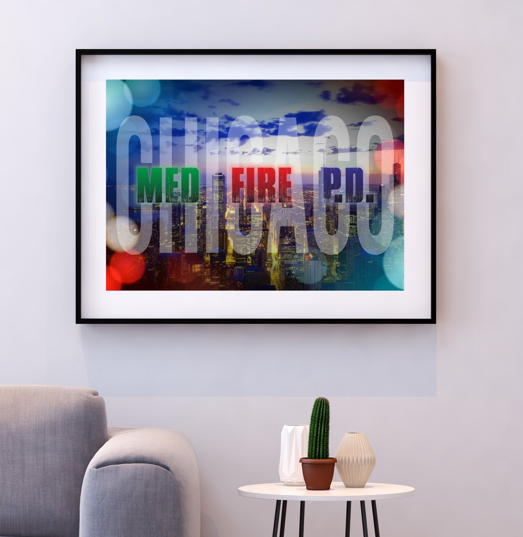 One Chicago Fan Art Poster Digital Download Print and Frame at Home - Etsy
