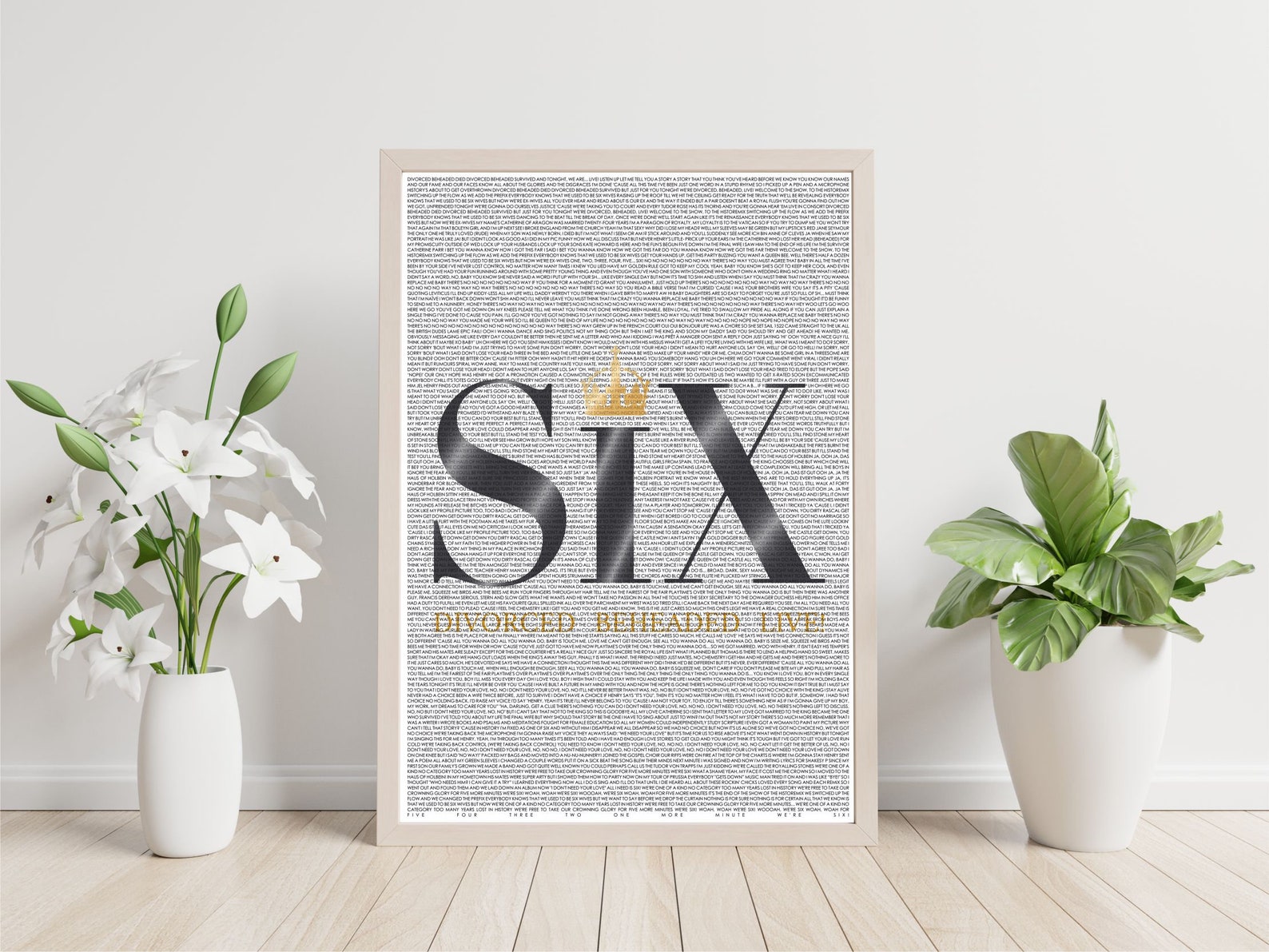 Six the Musical Full Show Lyrics Print - Etsy UK