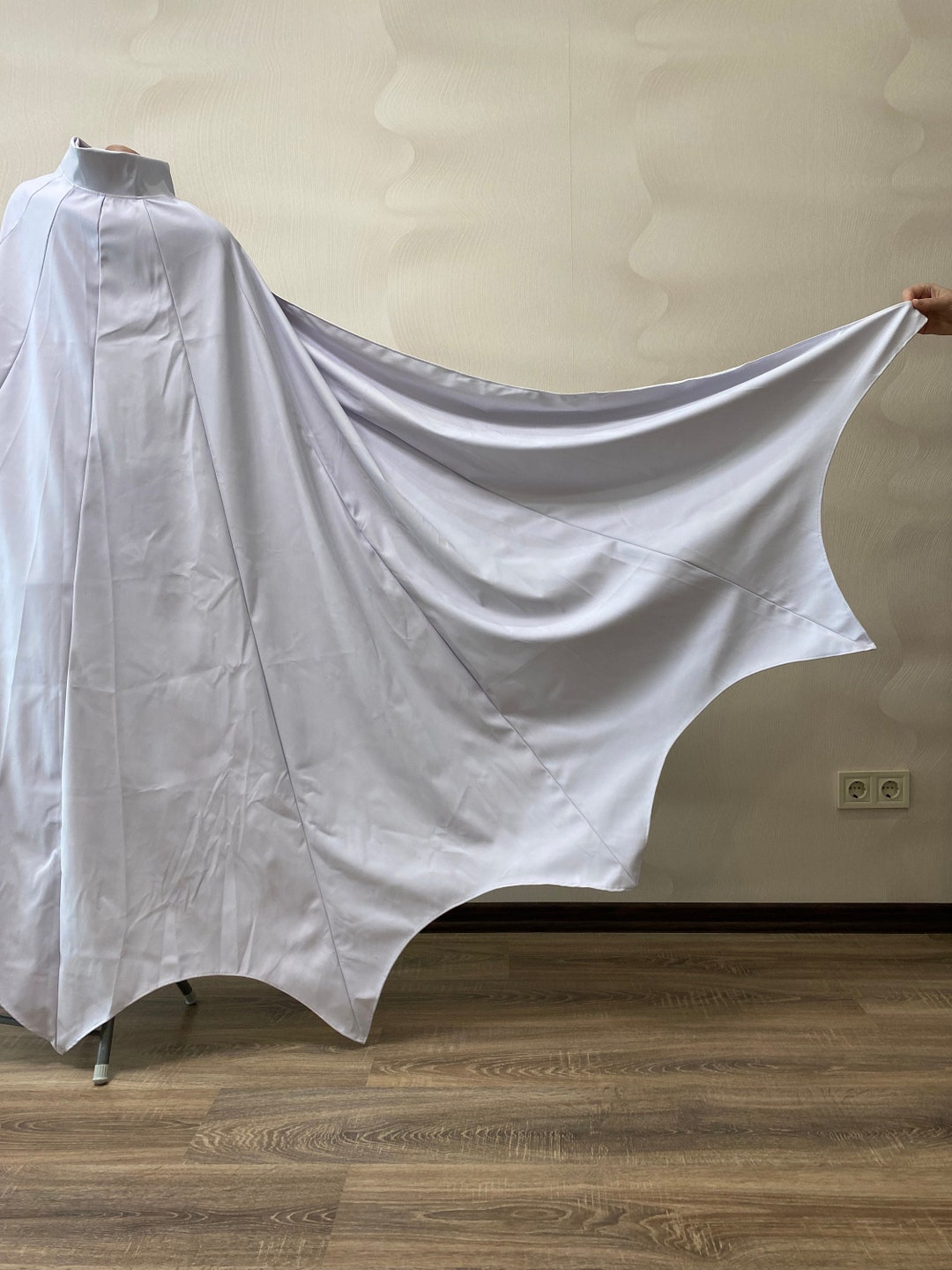 Bat Cape Faux Leather Black Cape Bat Cloak Halloween Costume Bat ...