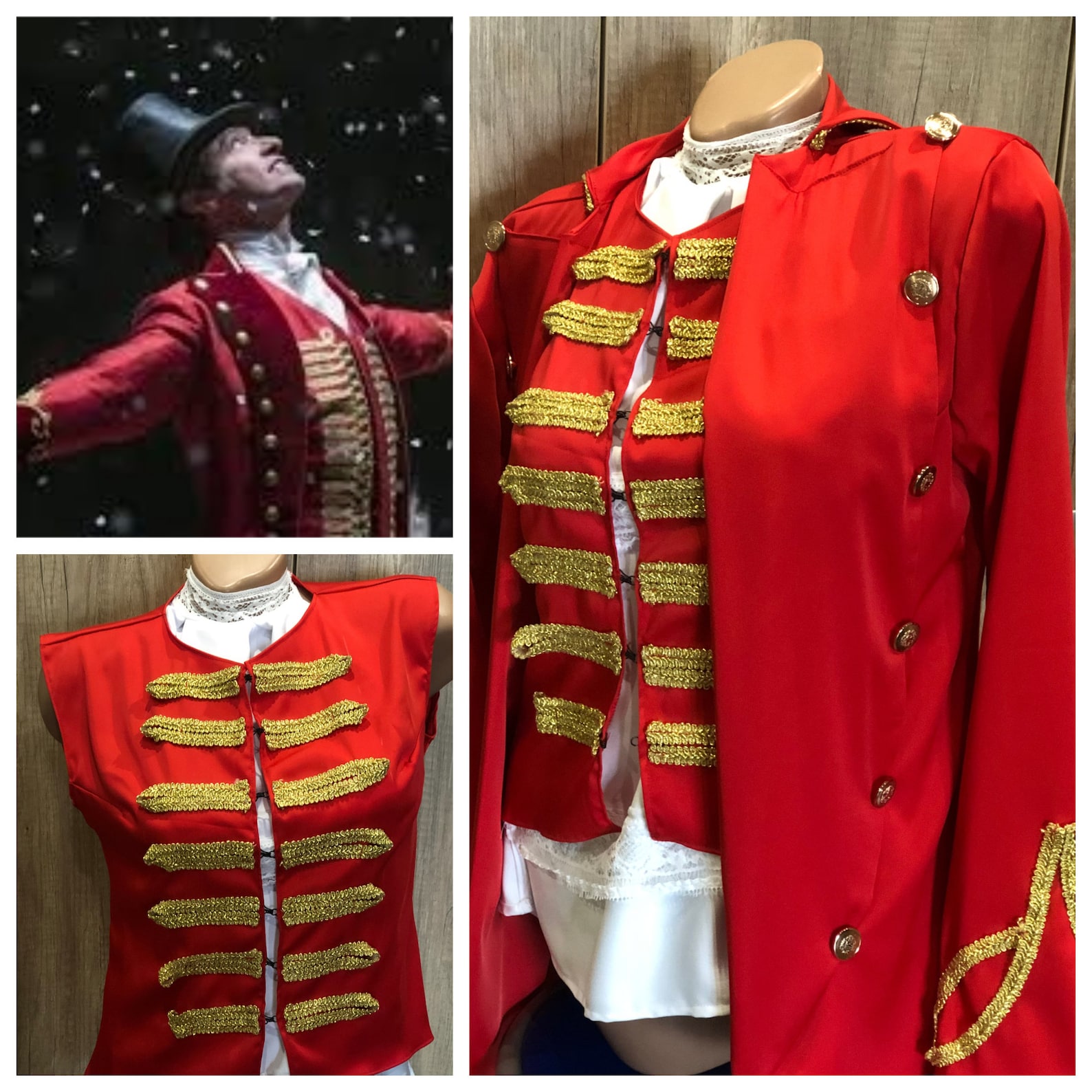 The Greatest Showman Jacket Costume Shirt Leotard Halloween - Etsy UK