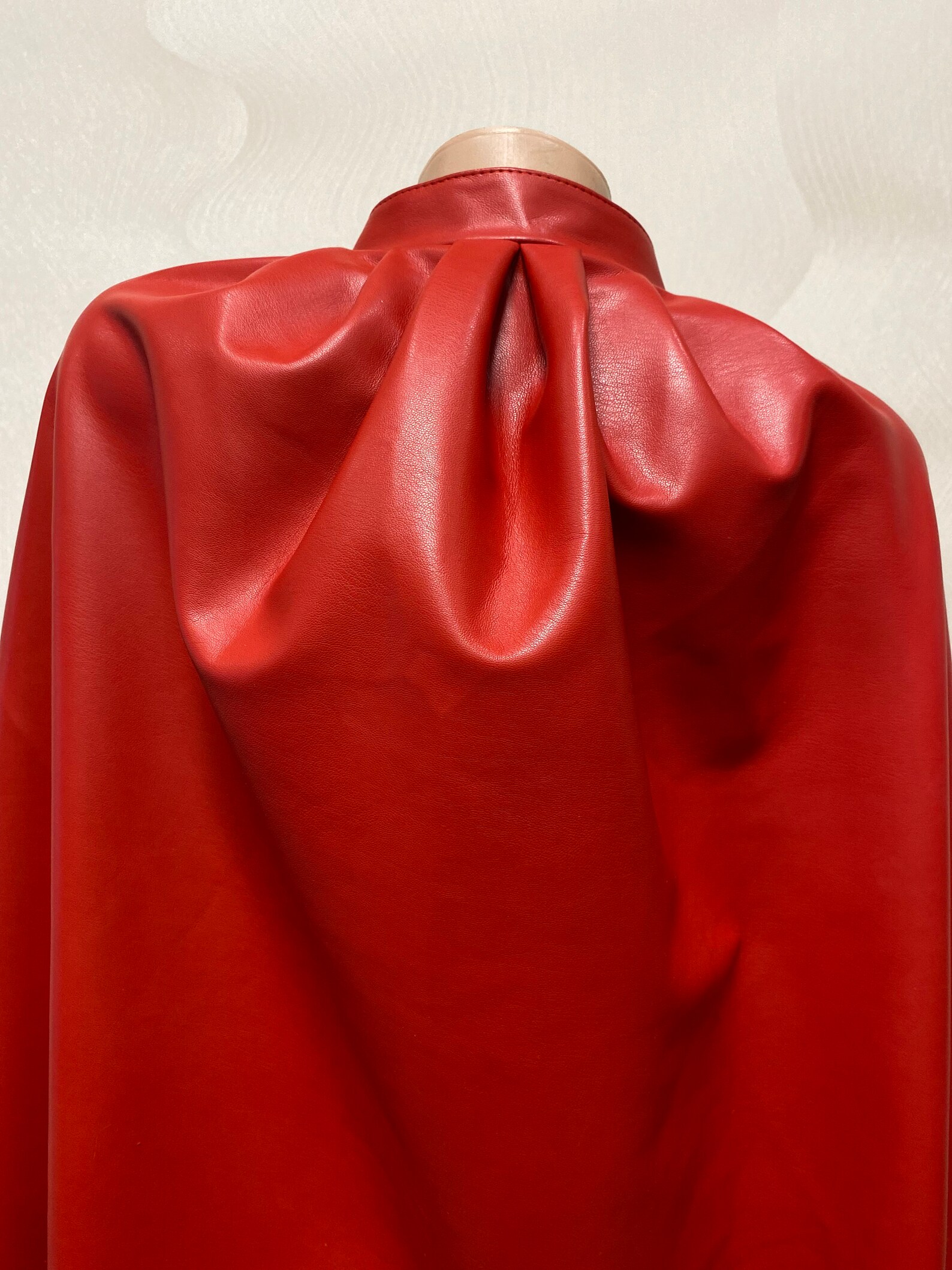 Red Bat Cape Faux Leather Red Cape Cloak Bat Cosplay Bat - Etsy