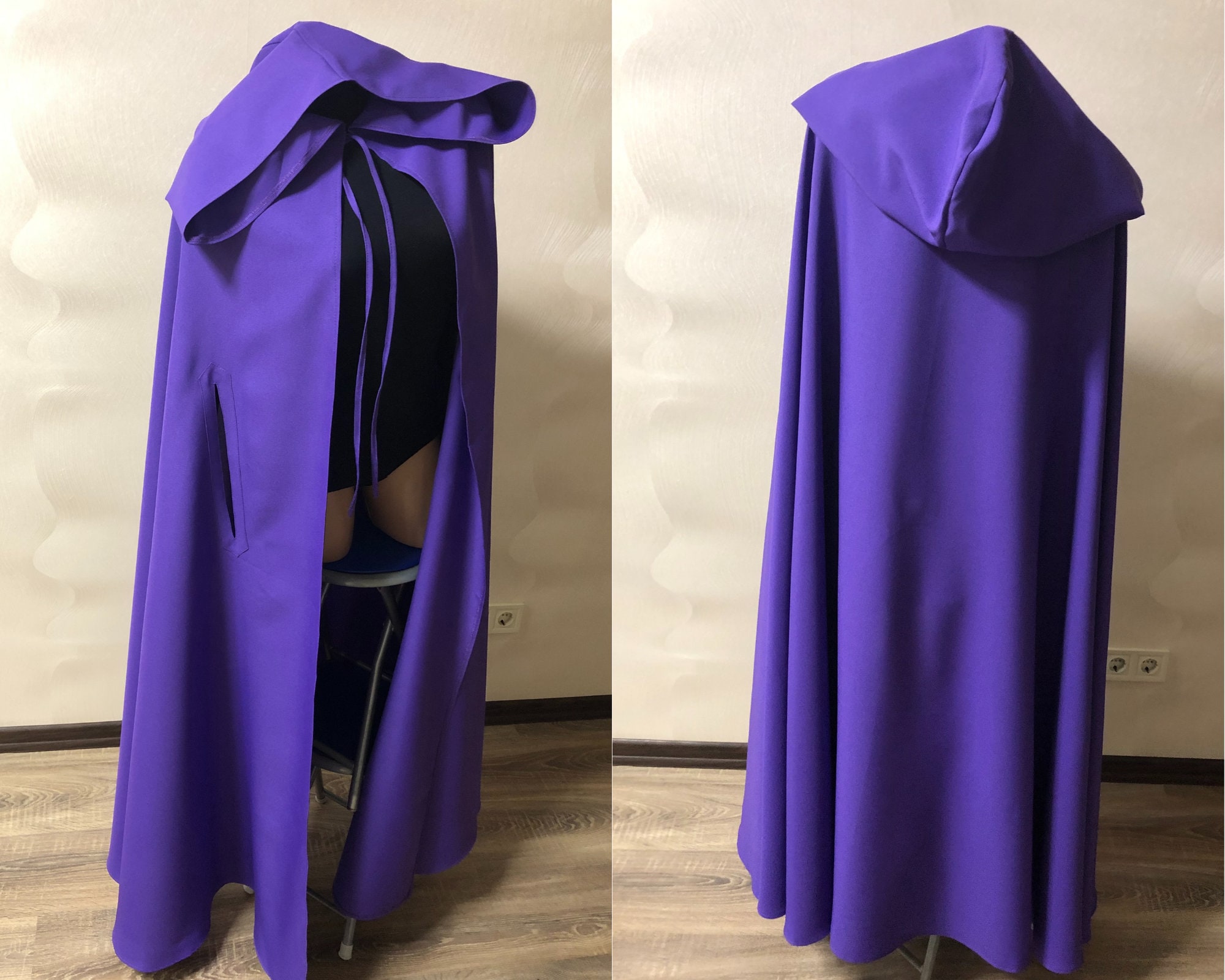 Purple Cloak Purple Cape Raven Cape Raven Cosplay Raven Teen - Etsy UK