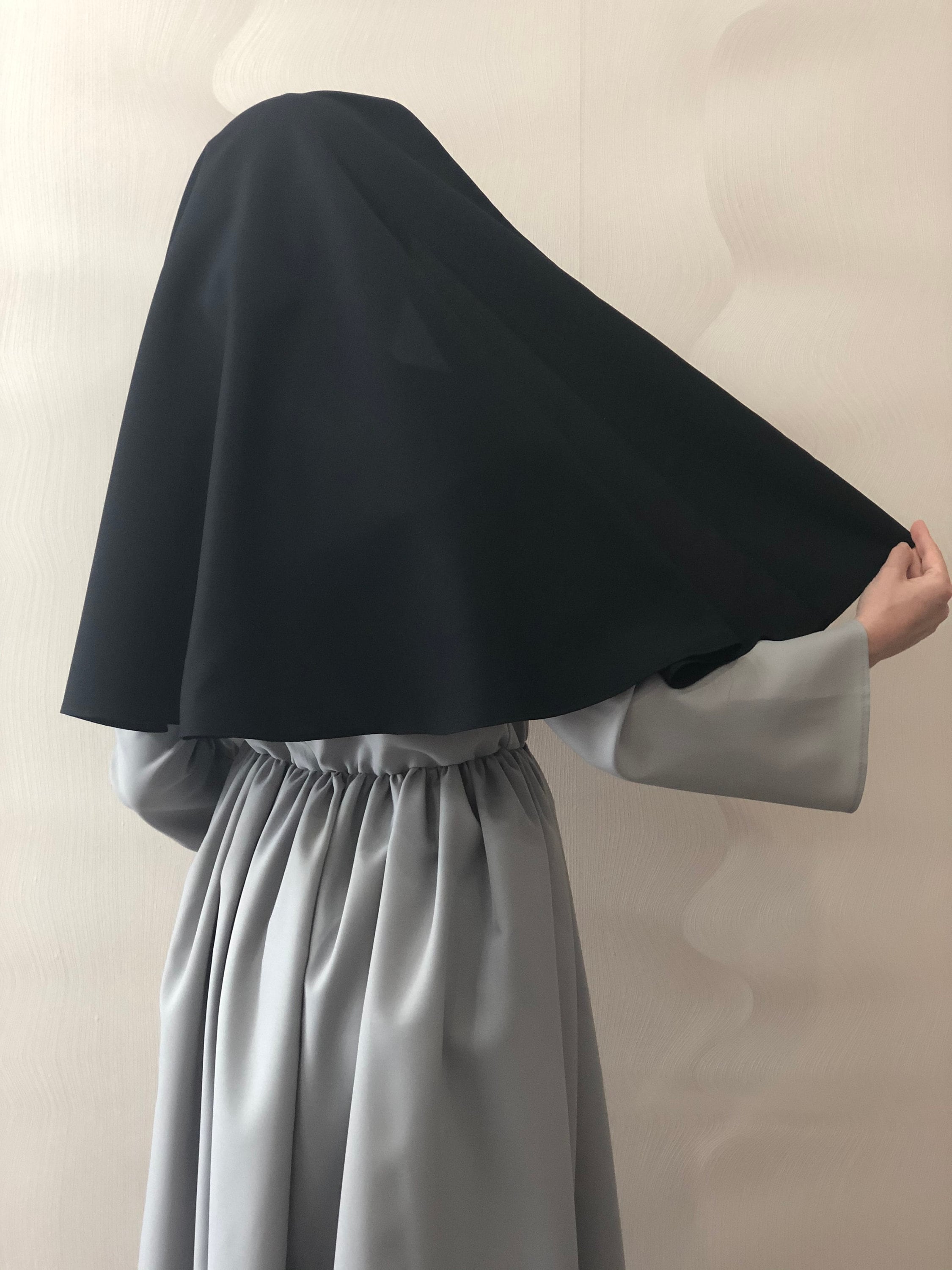 Nun costume Nun habit Veil Gray Black Nuns costume Medieval | Etsy