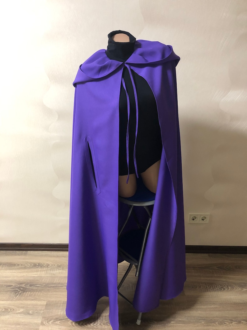 Purple Cloak Purple Cape Raven Cape Raven Cosplay Raven Teen - Etsy