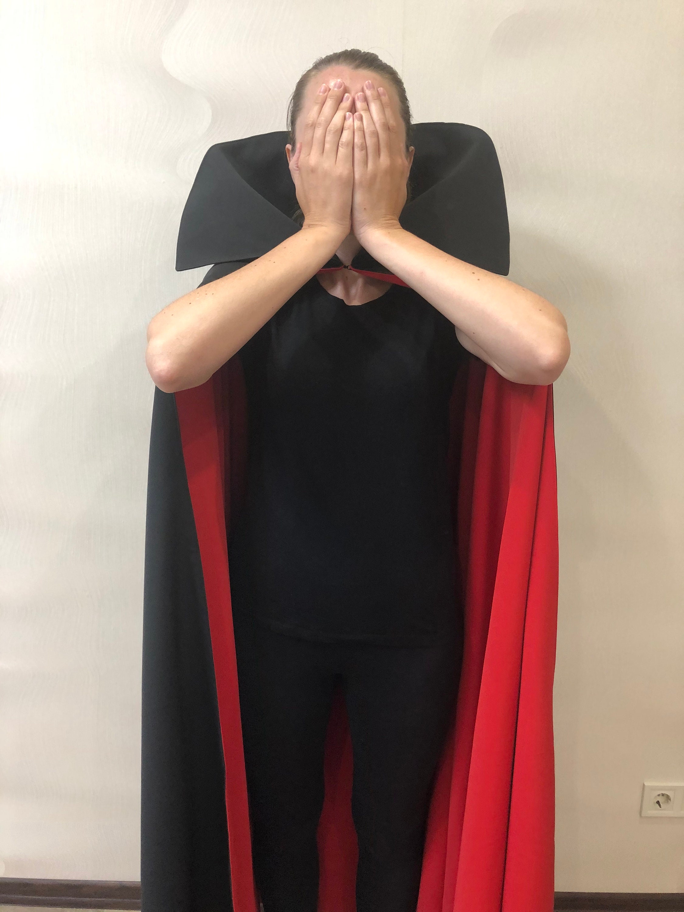 Devil Cloak Dracula Cloak Bat Vampire Cloak Witch Costume Red - Etsy