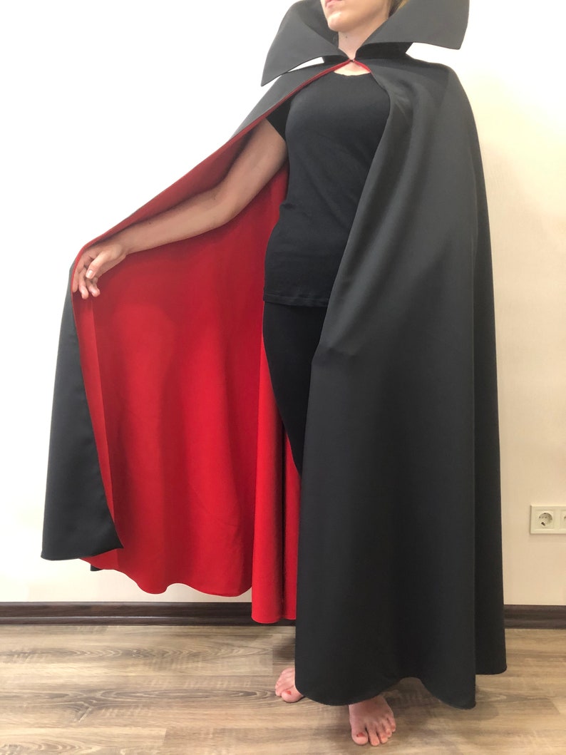 Devil Cloak Dracula Cloak Bat Vampire Cloak Witch Costume Red | Etsy