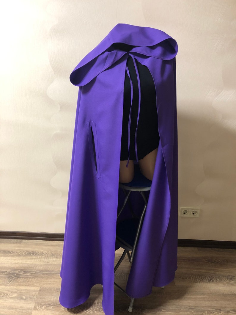 Purple Cloak Purple Cape Raven Cape Raven Cosplay Raven Teen - Etsy
