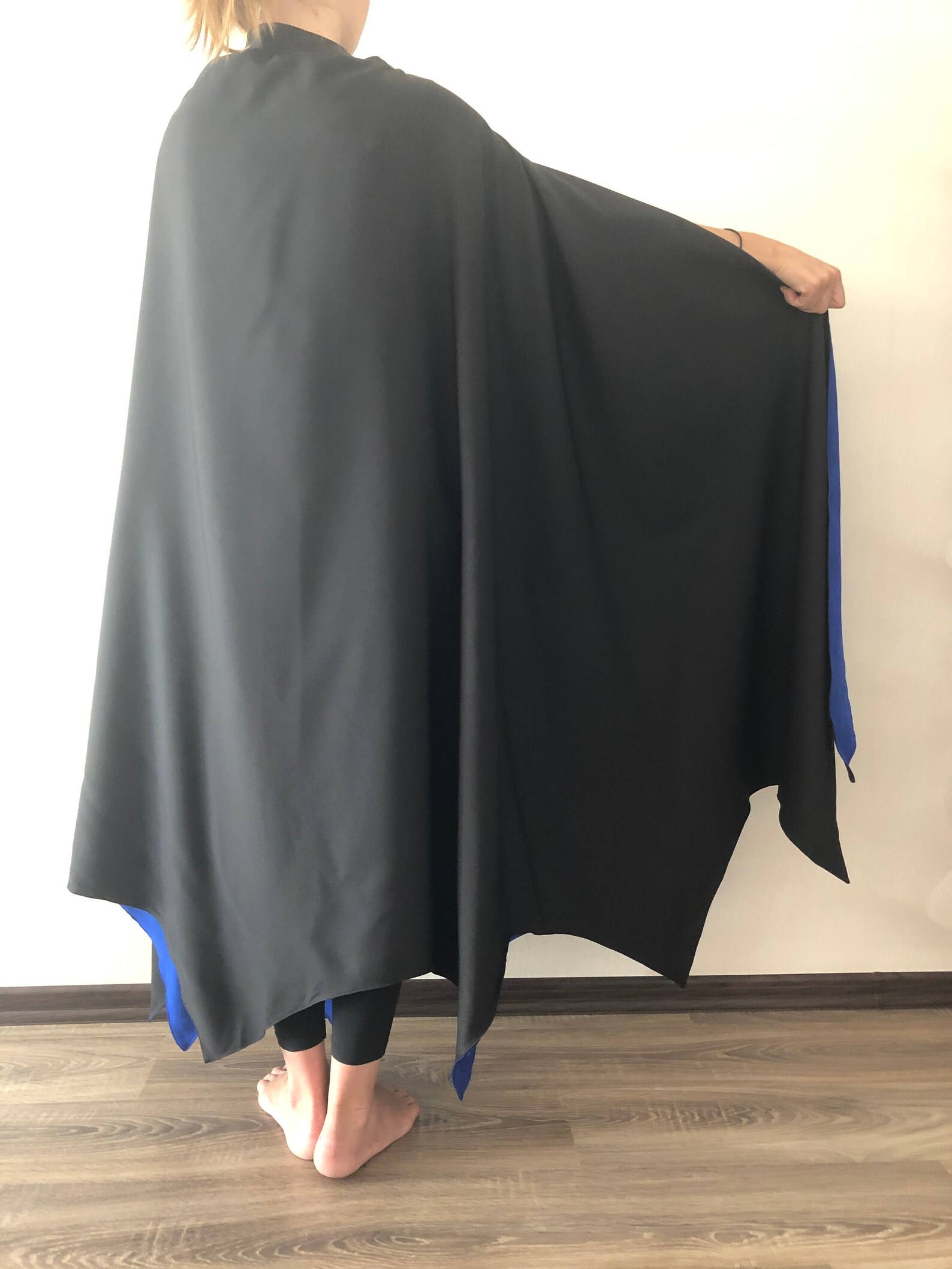 Bat Cosplay Bat Costume Bat Cape Bat Cloak Black Blue Cape - Etsy