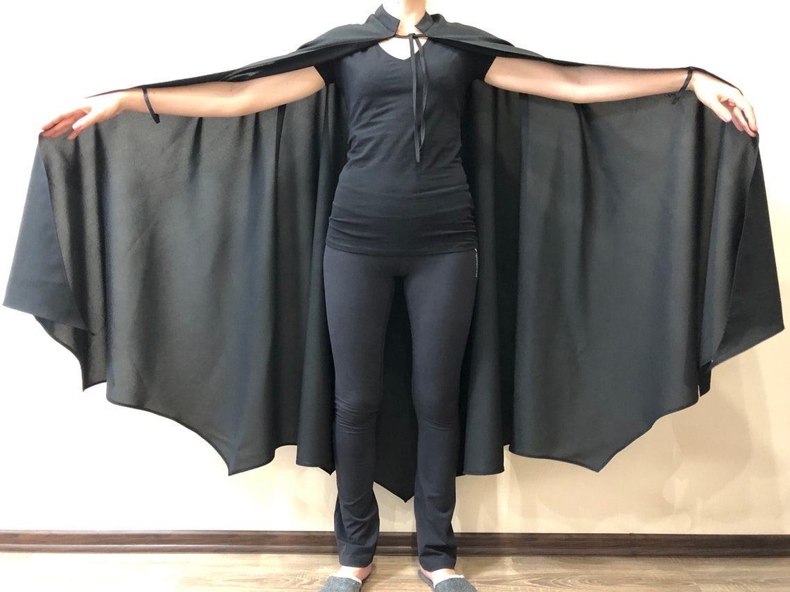 Batman cape Black cloak Black cape men women Batman cloak | Etsy