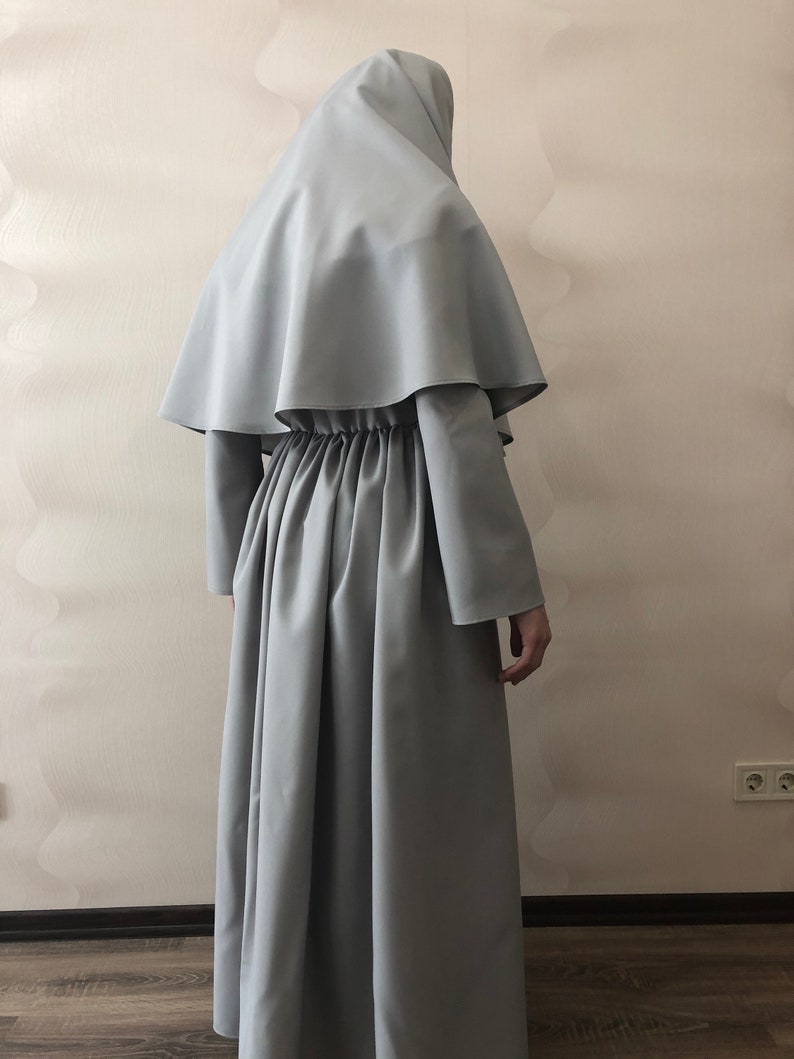 Nun Costume Valak Costume Nun Habit Veil Gray Nun's - Etsy