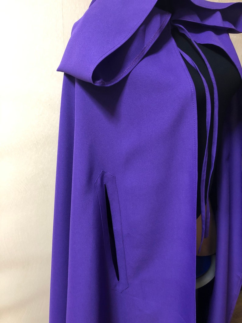 Purple Cloak Purple Cape Raven Cape Raven Cosplay Raven Teen - Etsy