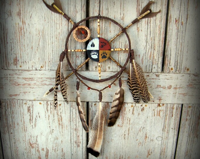 Lacota Dream Catcher Shaman Wheel Medicine Wheel Dreamcatcher With ...