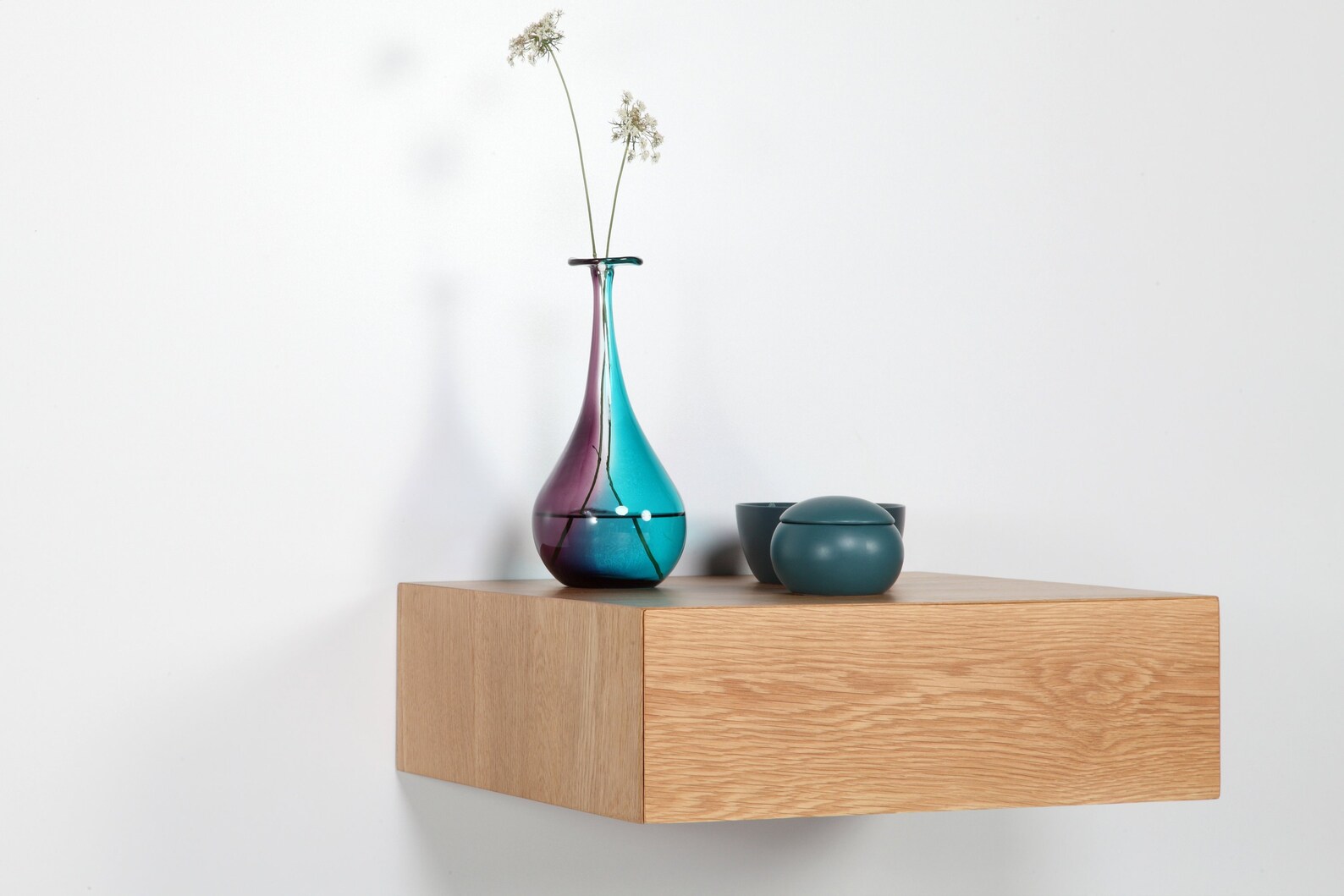 Floating Nightstand With Drawer Floating Bedside Table in - Etsy