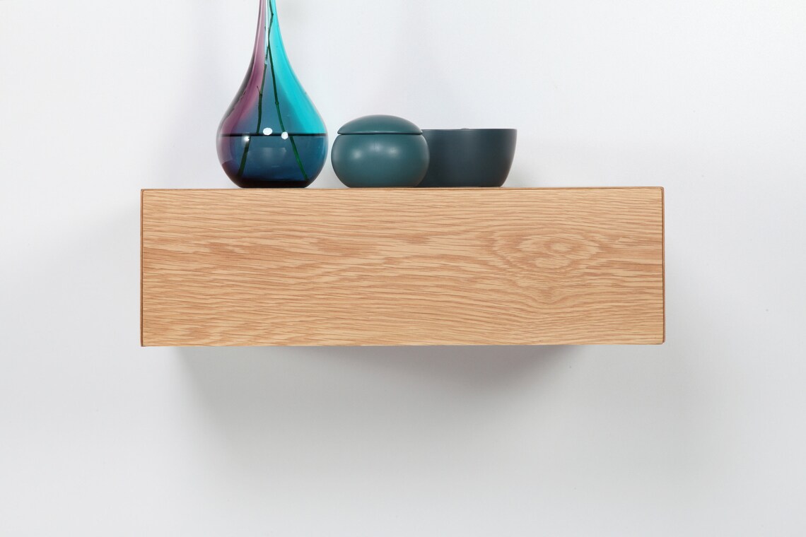 Floating Nightstand With Drawer Floating Bedside Table in - Etsy