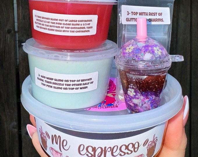 8 Oz.-me Espresso Inspired Slime Kit- Spiced Espresso Scented- Put ...