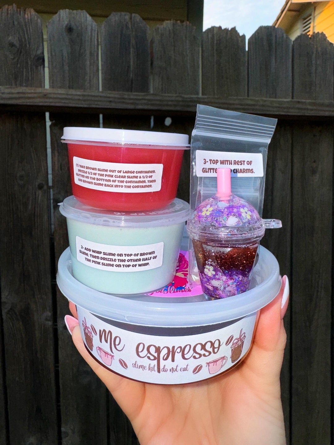 8 Oz.-me Espresso Inspired Slime Kit- Spiced Espresso Scented- Put ...