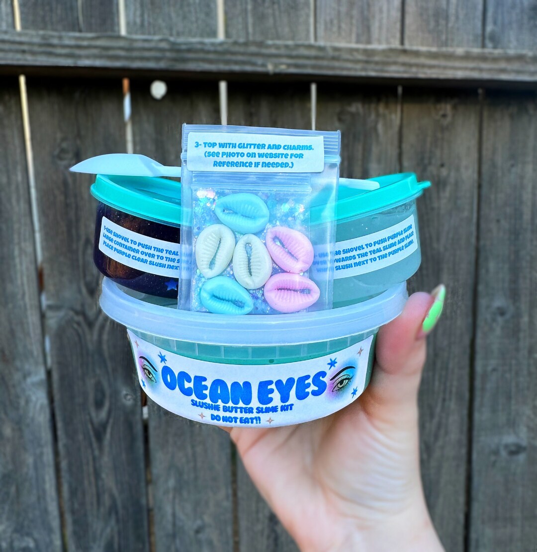 Ocean Eyes Slime Kit: Cloud Fizz & Slushee DIY Slime - Etsy