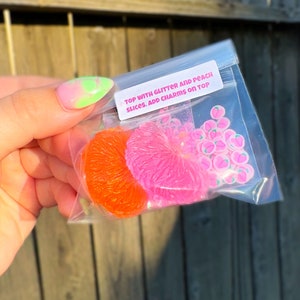 8oz.peachy Citrus Soda-slime Kit Cloud Cream Slime-peachy Citrus ...