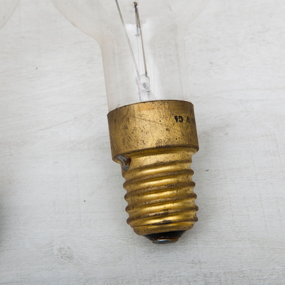 Set of 4 Big Lamp Bulbs From the 1970s 300 Watt Brass Screw - Etsy