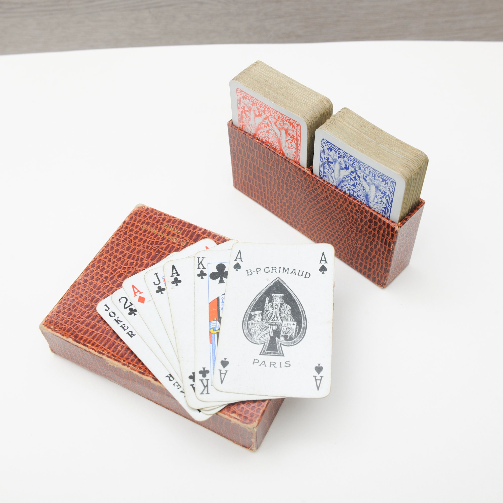 2 Set of 52 Cards French Card Game Vintage Playing Cards & - Etsy