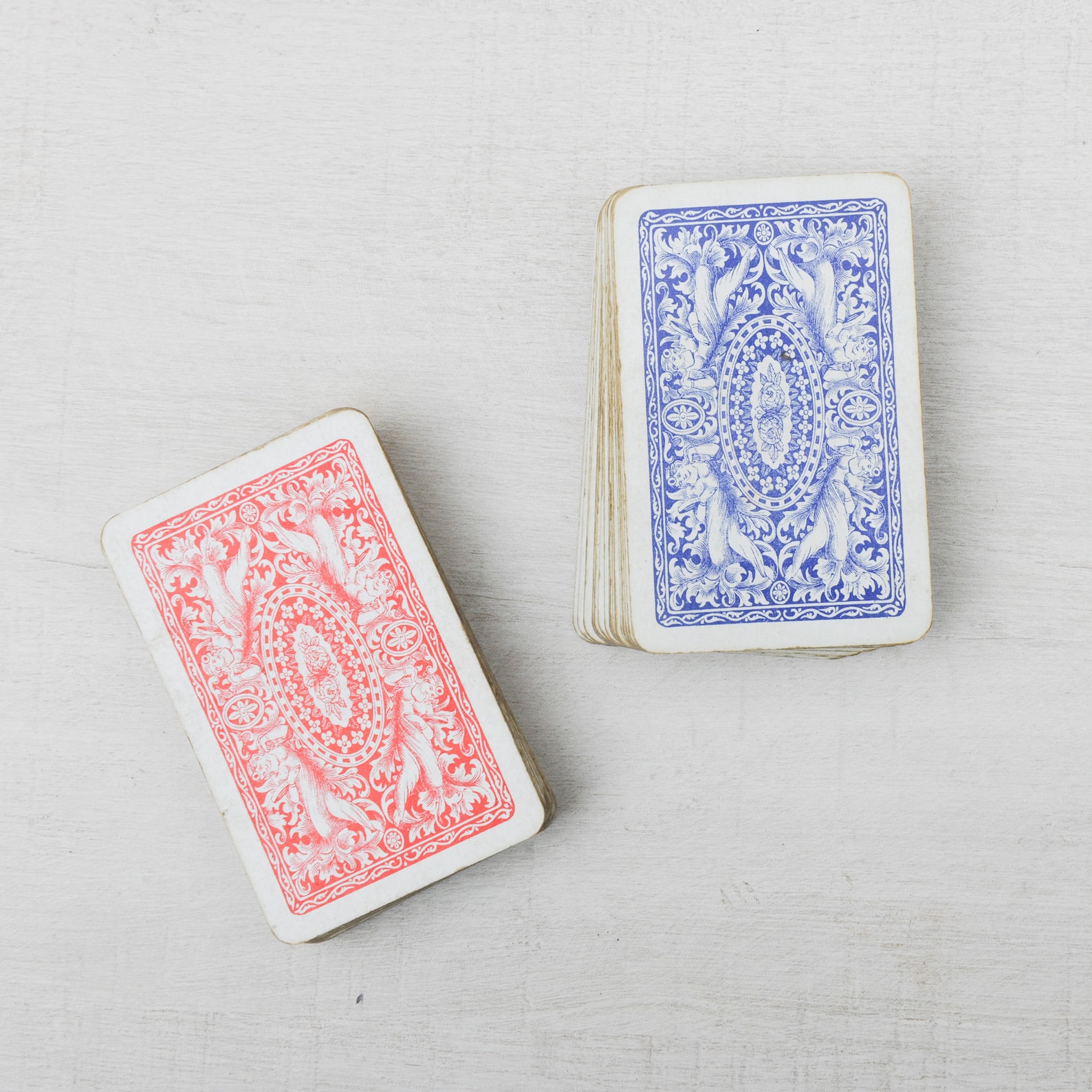 2 set of 52 cards french card game Vintage Playing Cards & | Etsy