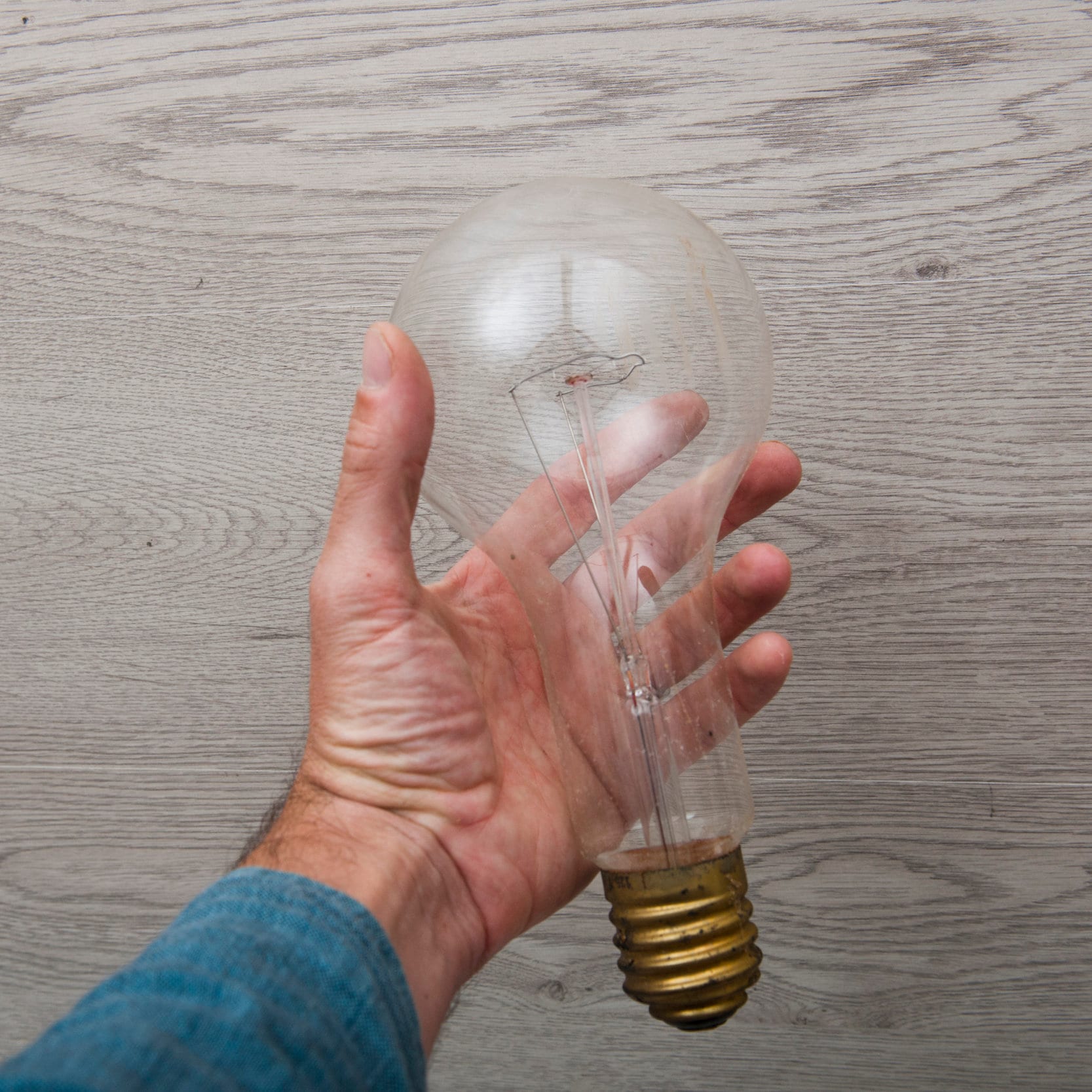 Set of 4 Big Lamp Bulbs From the 1970s 300 Watt Brass Screw - Etsy