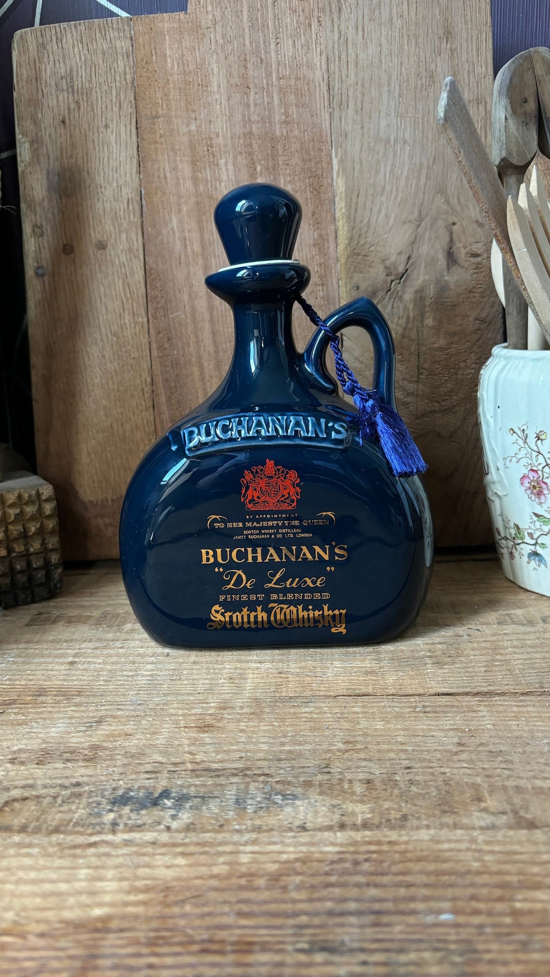 Whisky Kan/decanter Buchanan's Vintage, A Vintage Heavy Porcelain Buchanan’s Scotch Whiskey ...