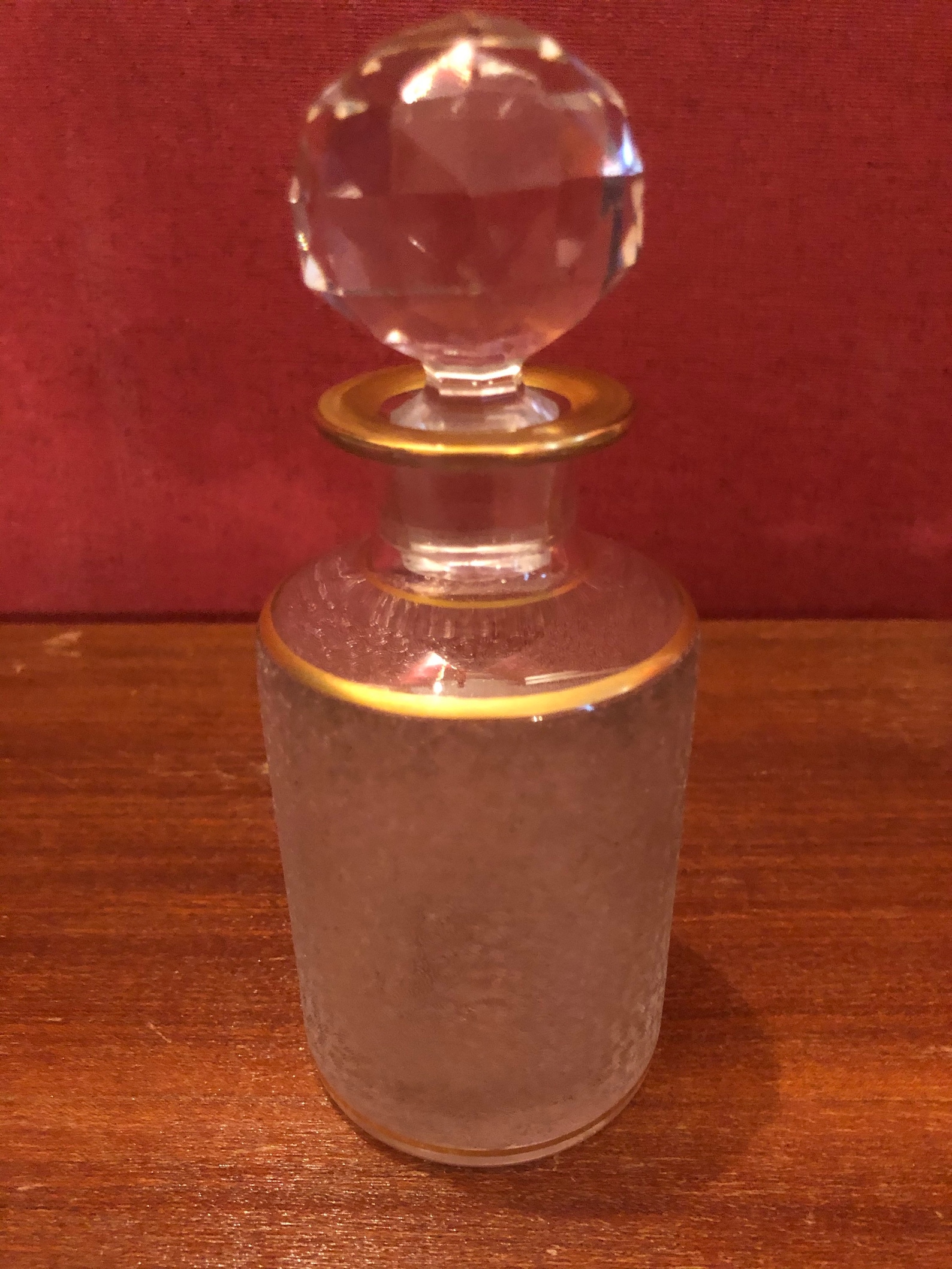 St Louis Crystal Antique Perfume Bottle - Etsy