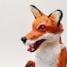 Fox Sculpture Woodland Polymer Clay Mythical Creature Handycraft Clay ...