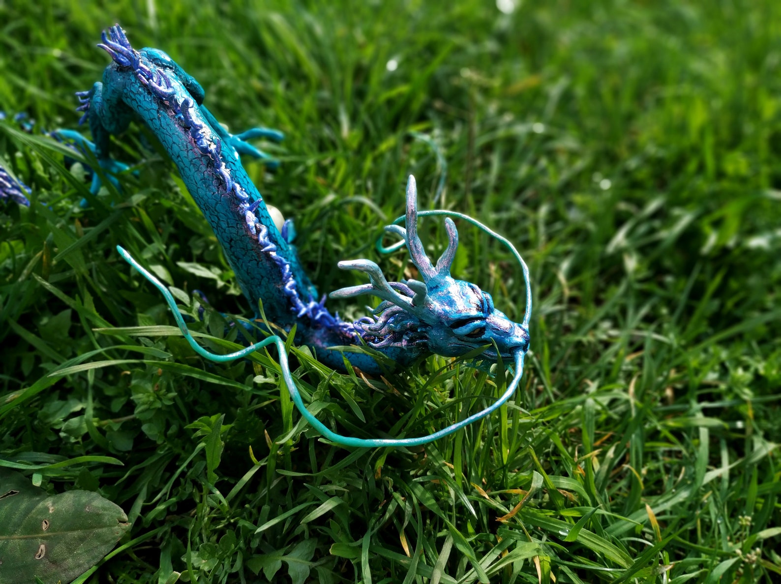 Chinese Dragon Sculpture Polymer Clay Feng-shui Chinese Decor - Etsy