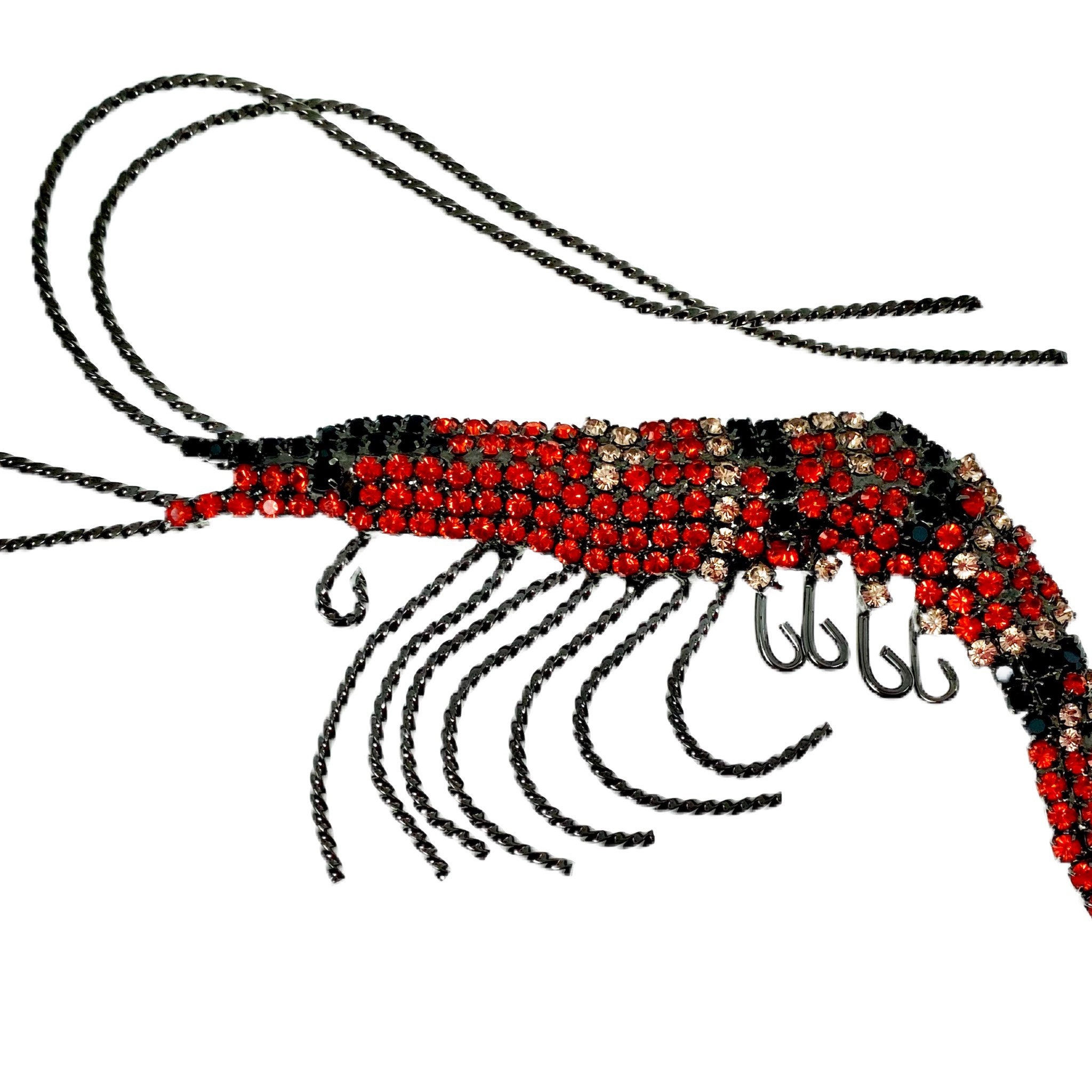 Tiger Shrimp Brooch Prawn Marine Life Rare Bettina Von - Etsy