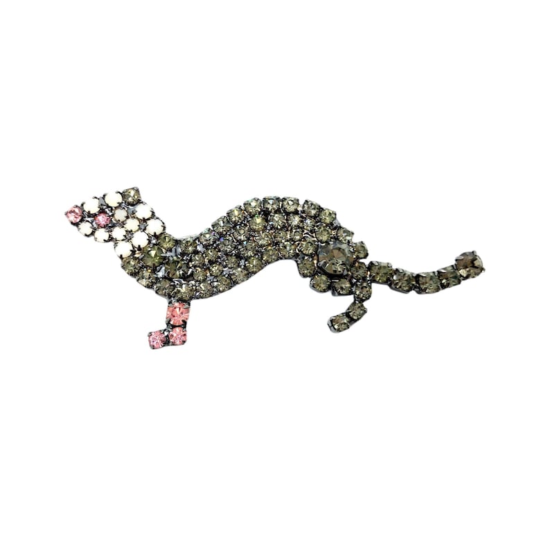 Rhinestone Ferret Pin Several Color Choices - Etsy