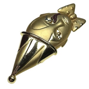 Pierrot Clown Pin / Vintage Gold Jewelry - Etsy