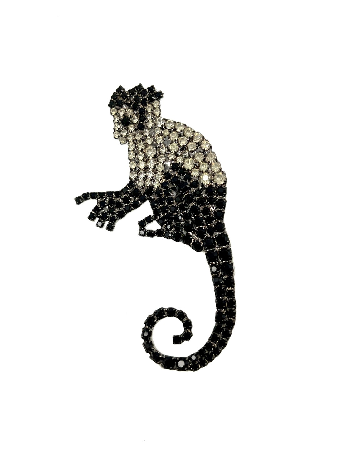 Capuchin Monkey Pin / Rhinestone Vintage Jewelry - Etsy