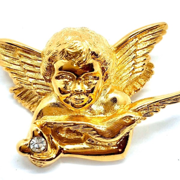 Gold Angel Pin - Etsy