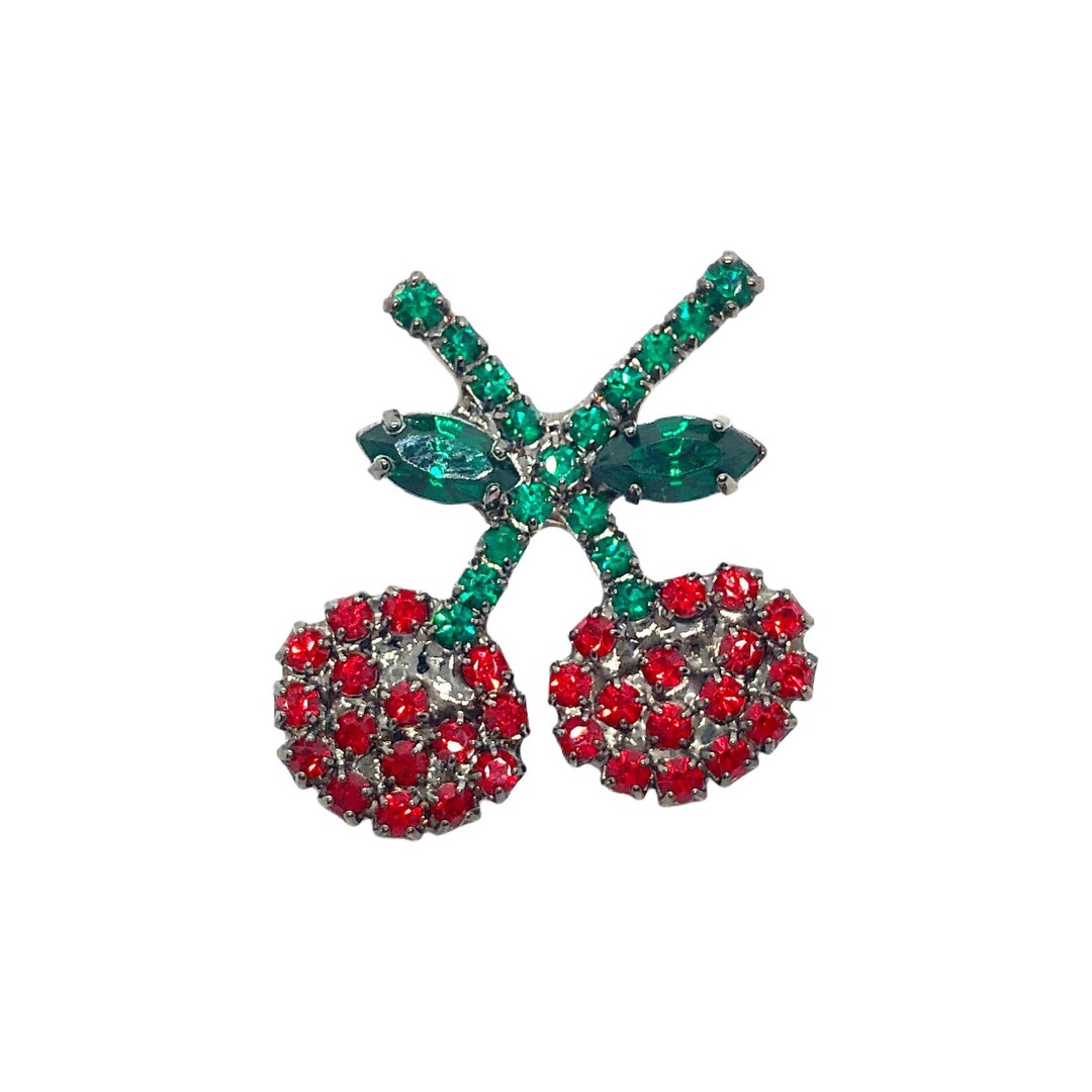 Double Cherry Pin Rockabilly Swag Scatter Pin - Etsy