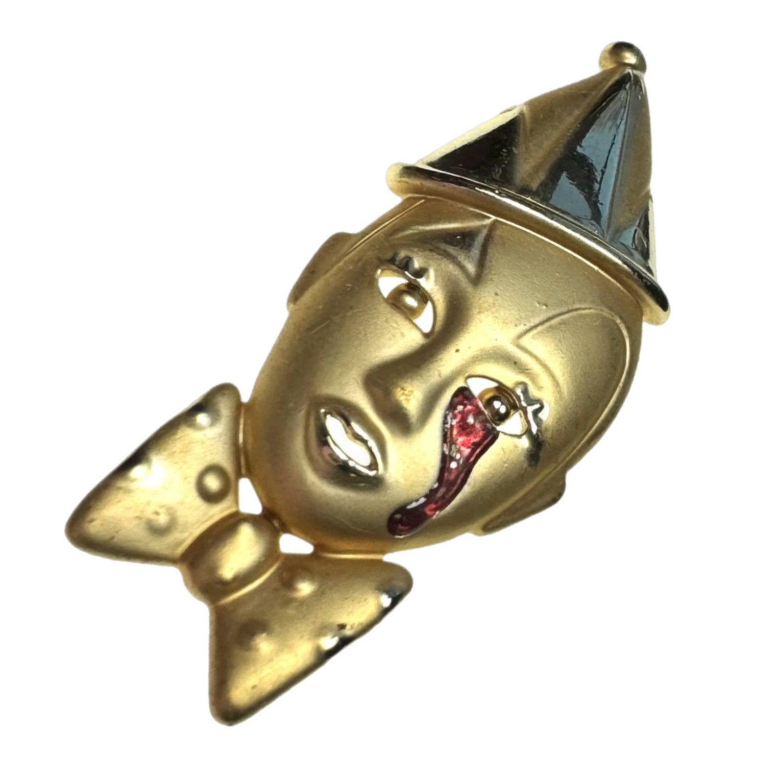Pierrot Clown Pin / Vintage Gold Jewelry - Etsy