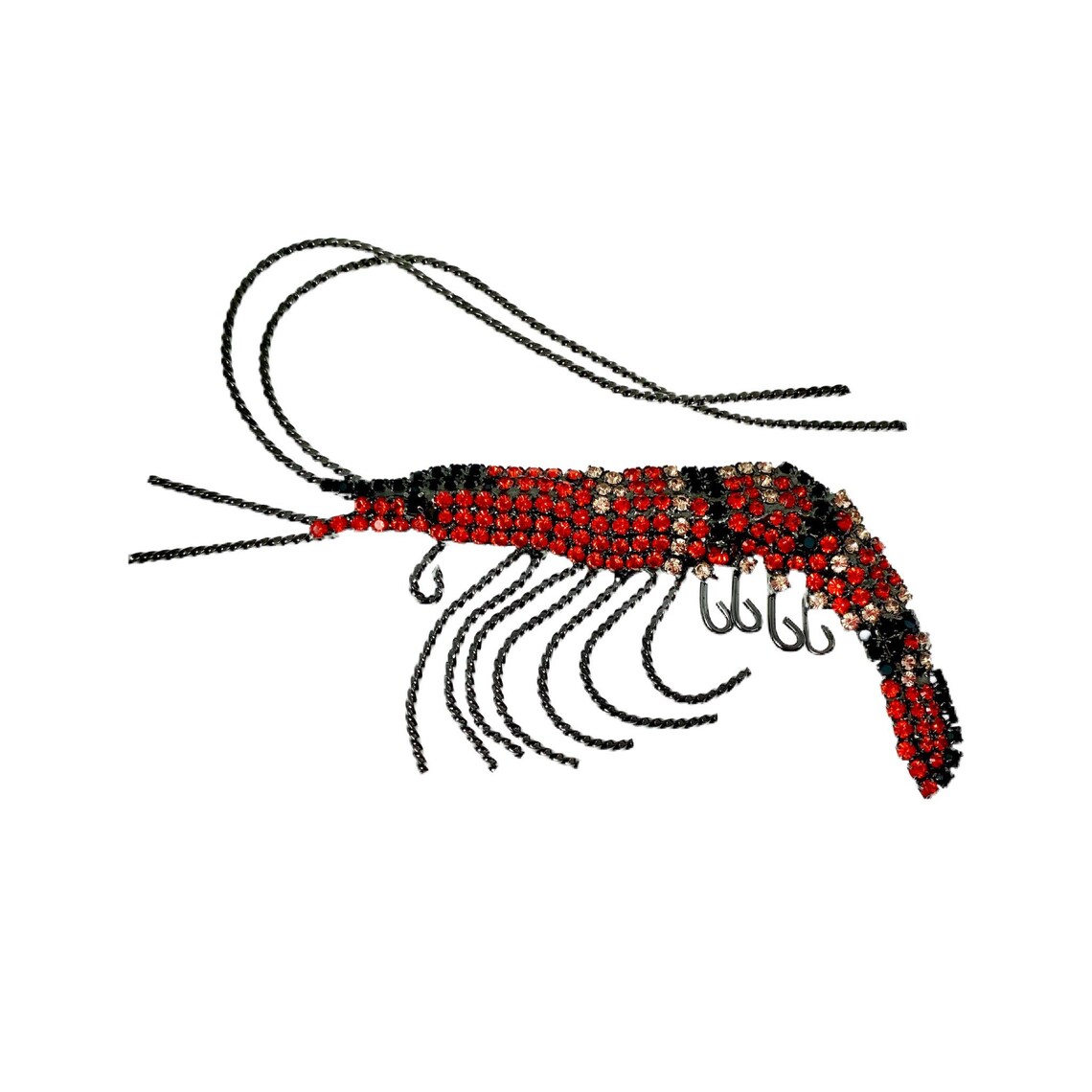 Tiger Shrimp Brooch Prawn Marine Life Rare Bettina Von - Etsy