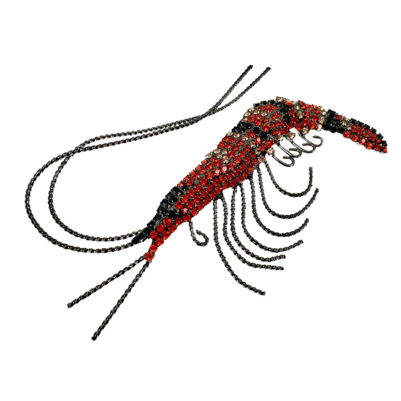 Tiger Shrimp Brooch Prawn Marine Life Rare Bettina Von - Etsy