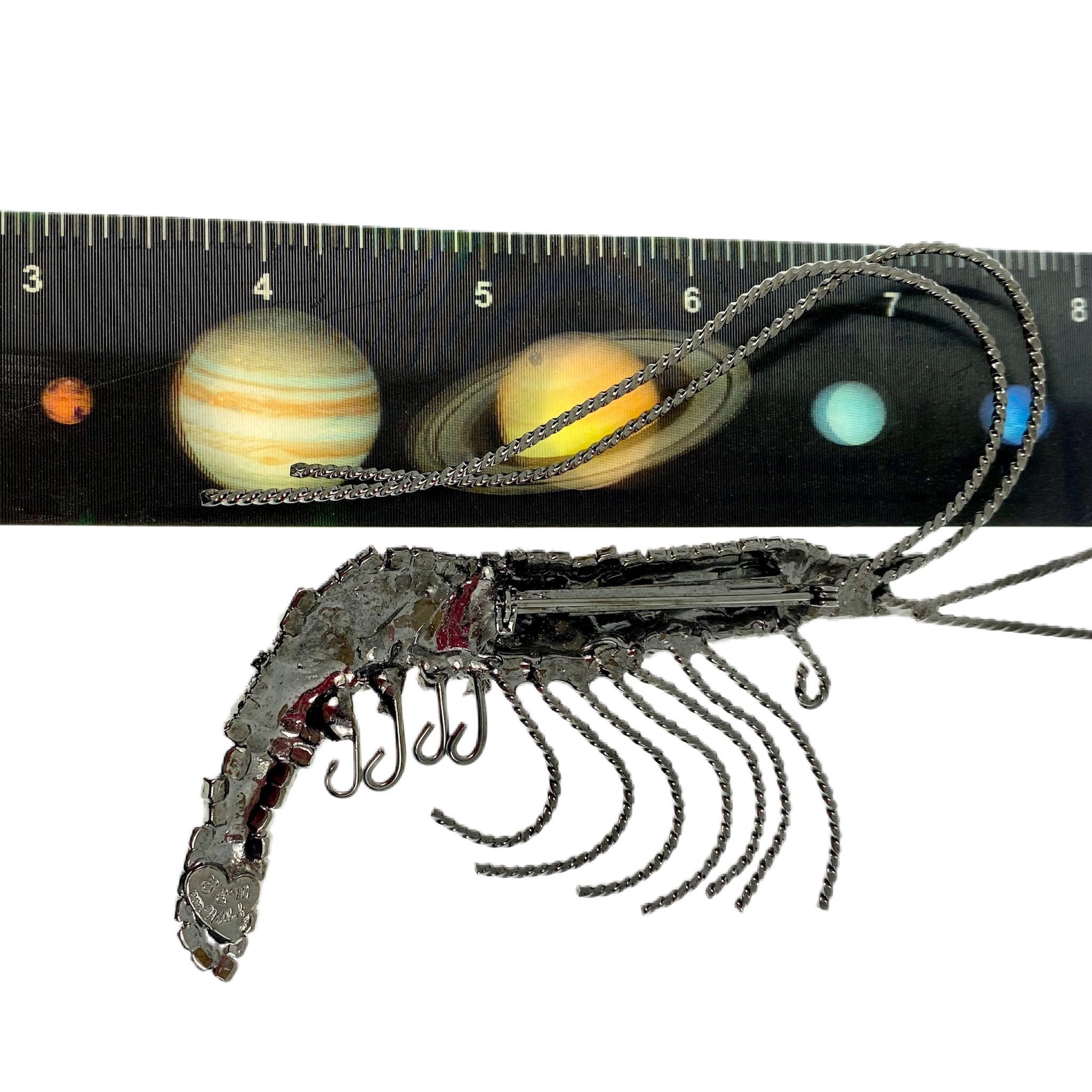 Tiger Shrimp Brooch Prawn Marine Life Rare Bettina Von - Etsy