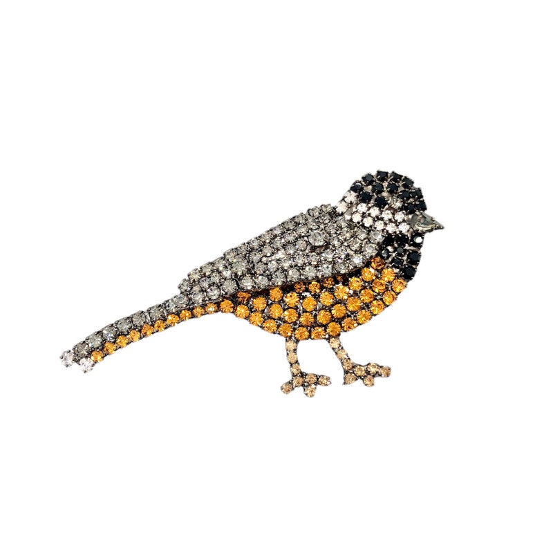 Vintage Chickadee Pin - Etsy