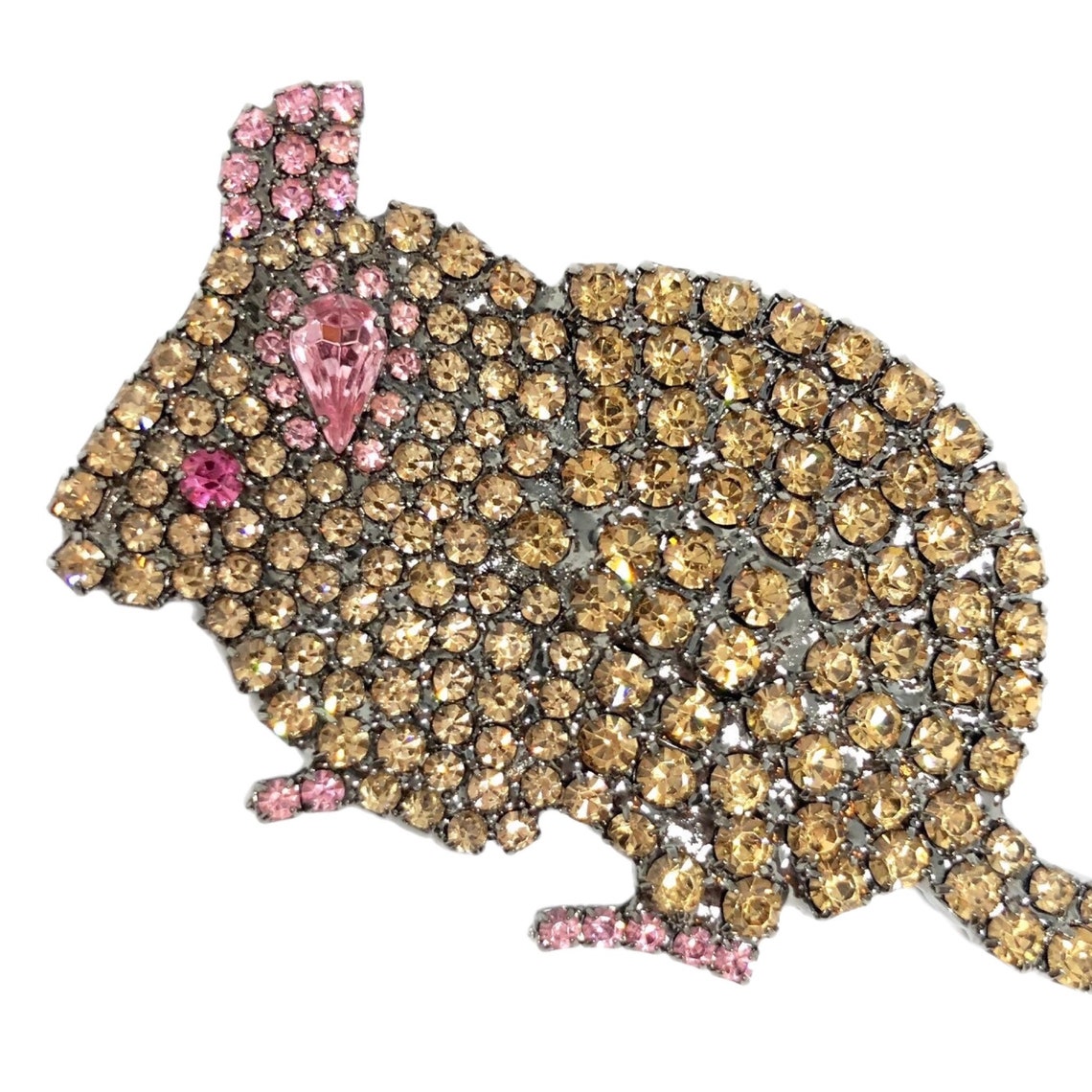 Beige Chinchilla Pin - Adorable Chin Brooch - Exotic Pet - Etsy