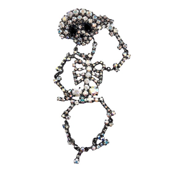 Mr. Bone-Jangles the Dancing Skeleton Pin - Halloween - Gem