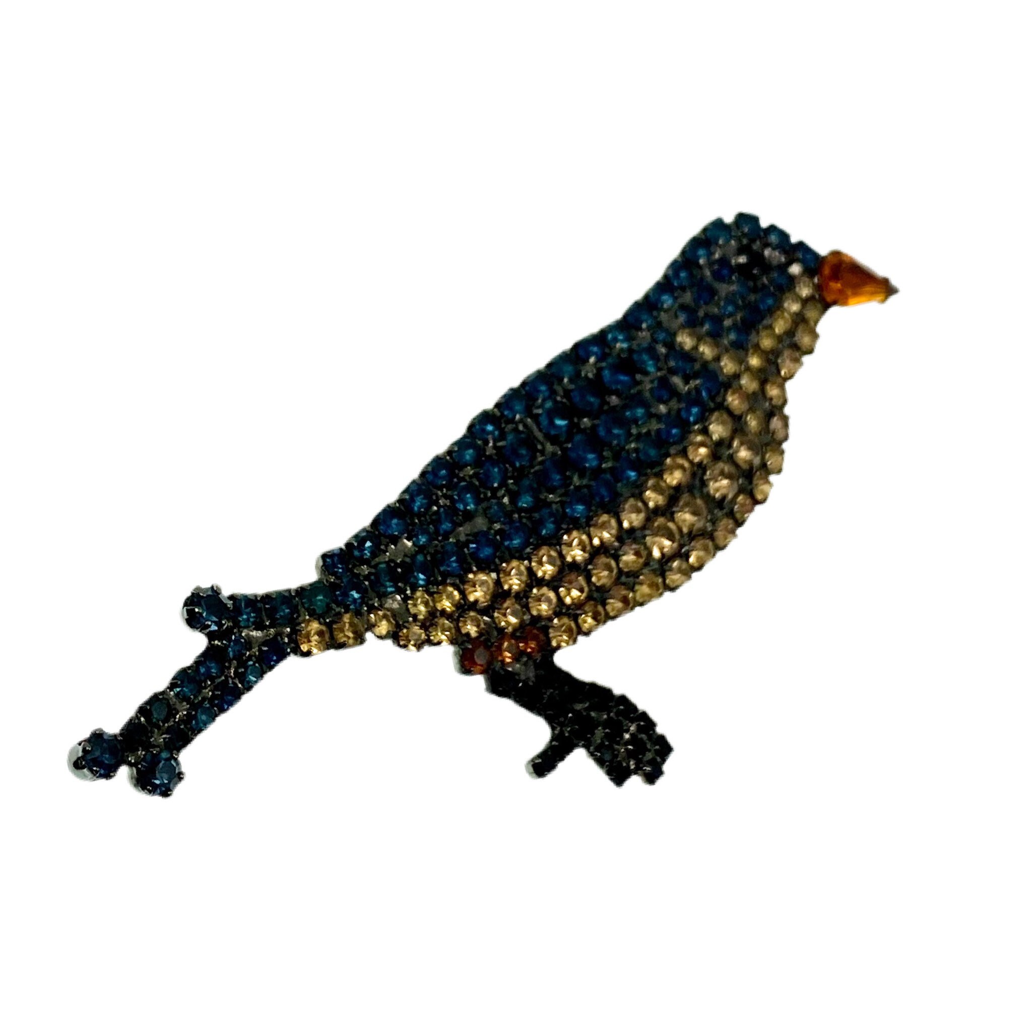 Eastern Bluebird Pin Von Walhof Brooch Songbird Avian - Etsy