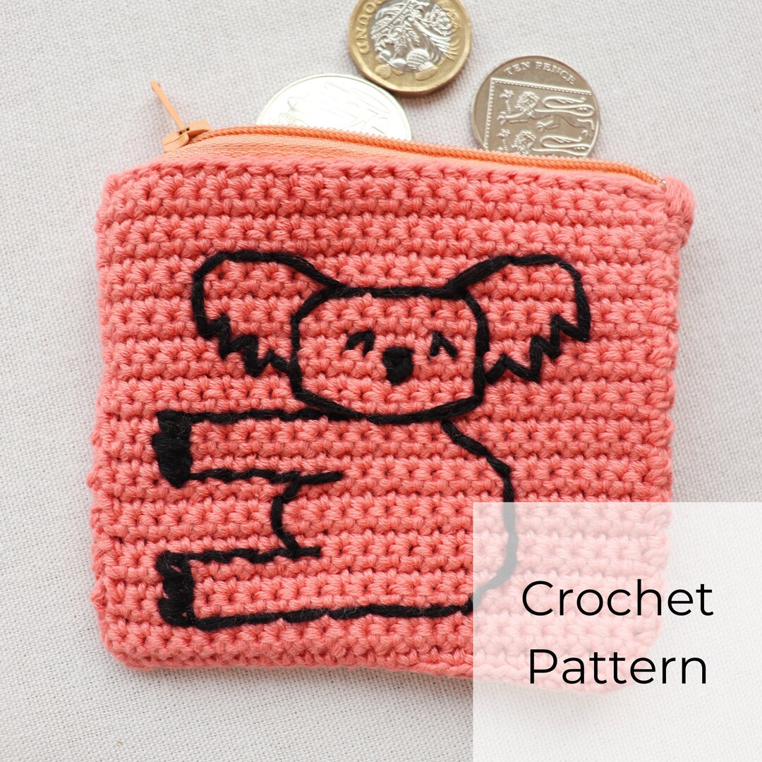 Koala Crochet Coin Purse Pattern • Beginner Friendly (PDF Pattern) - Etsy