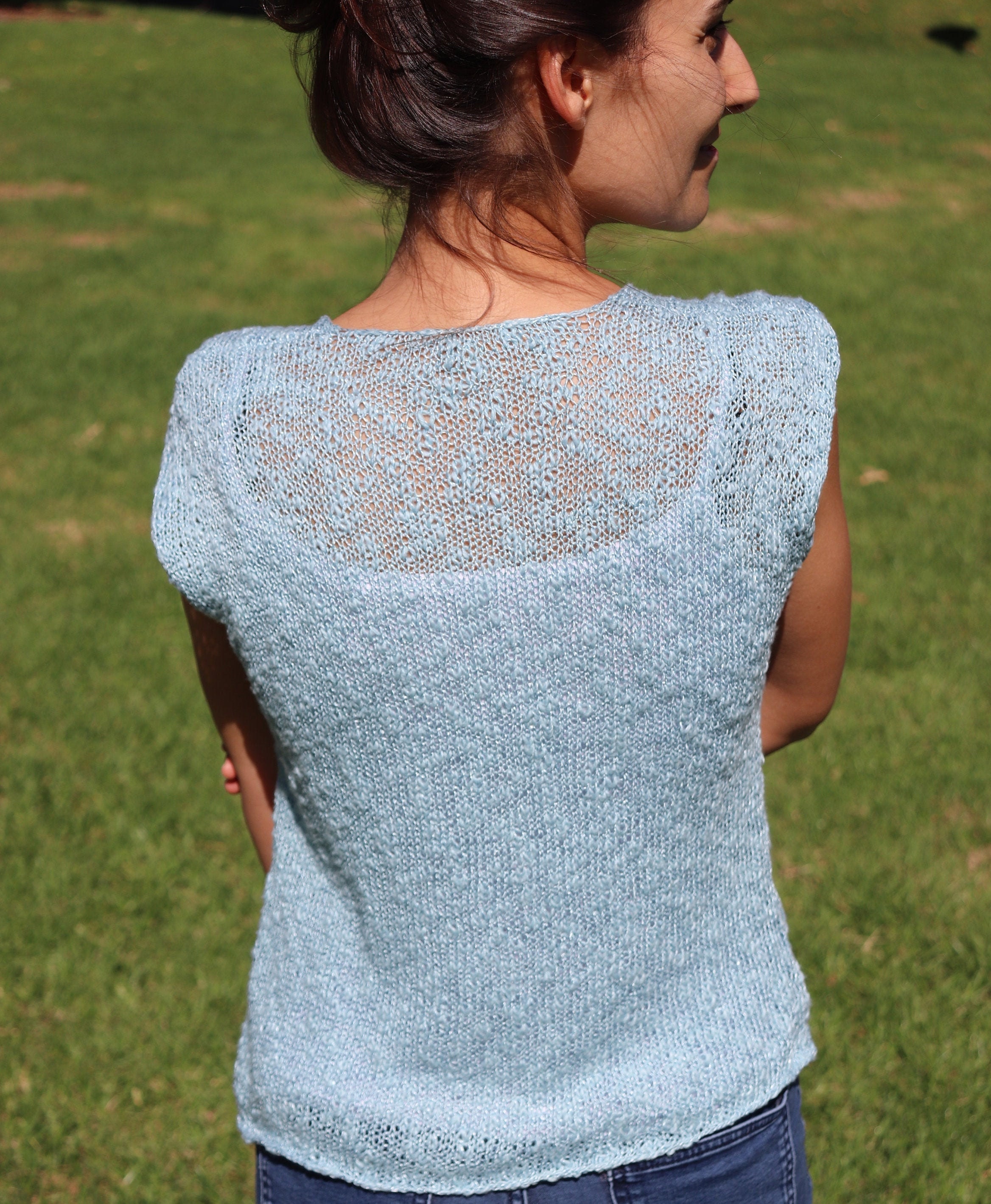 EASY Knit Pattern • Easy Knit Top • Spring/summer Wearable • Knit ...