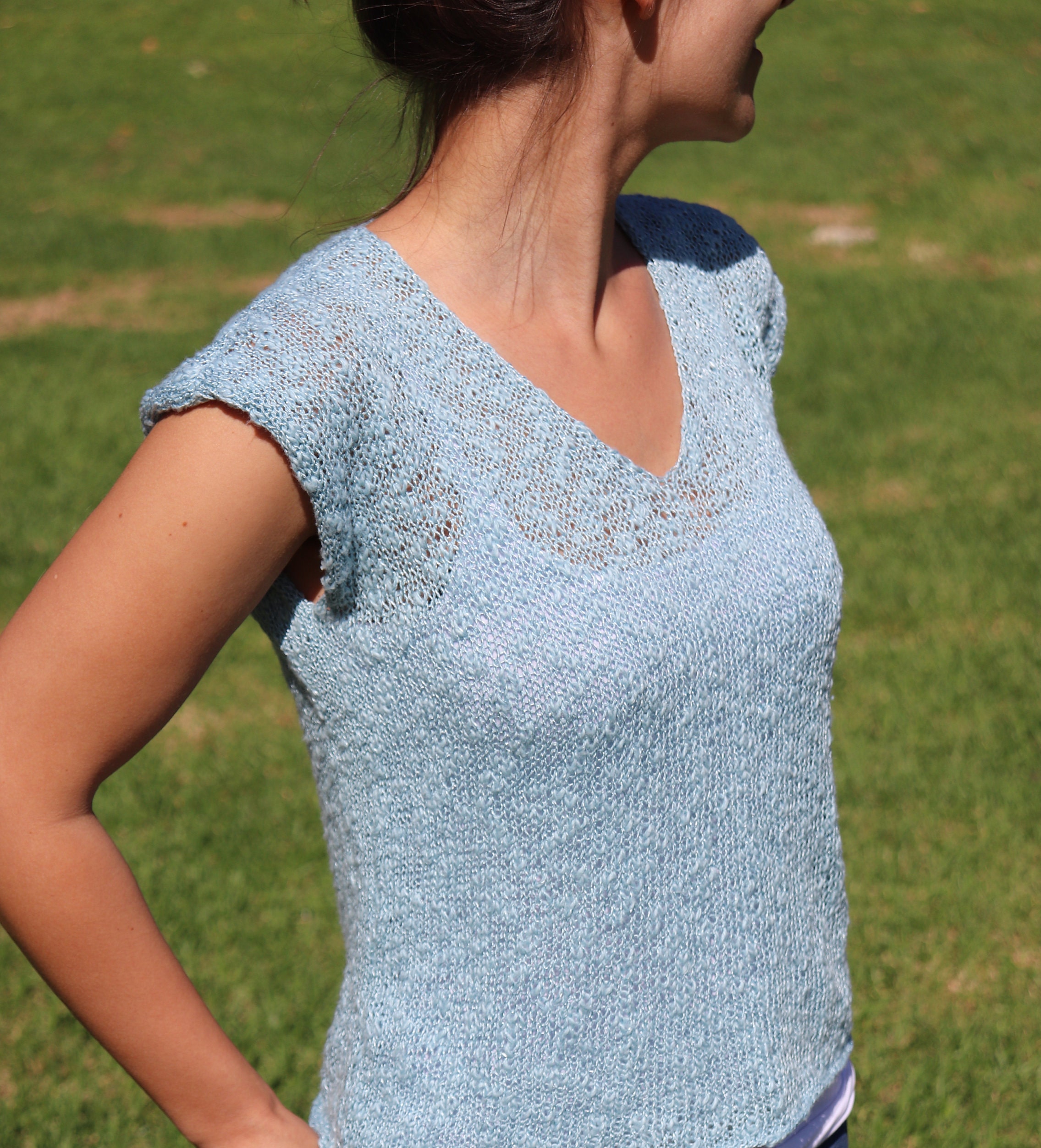 EASY Knit Pattern • Easy Knit Top • Spring/summer Wearable • Knit ...