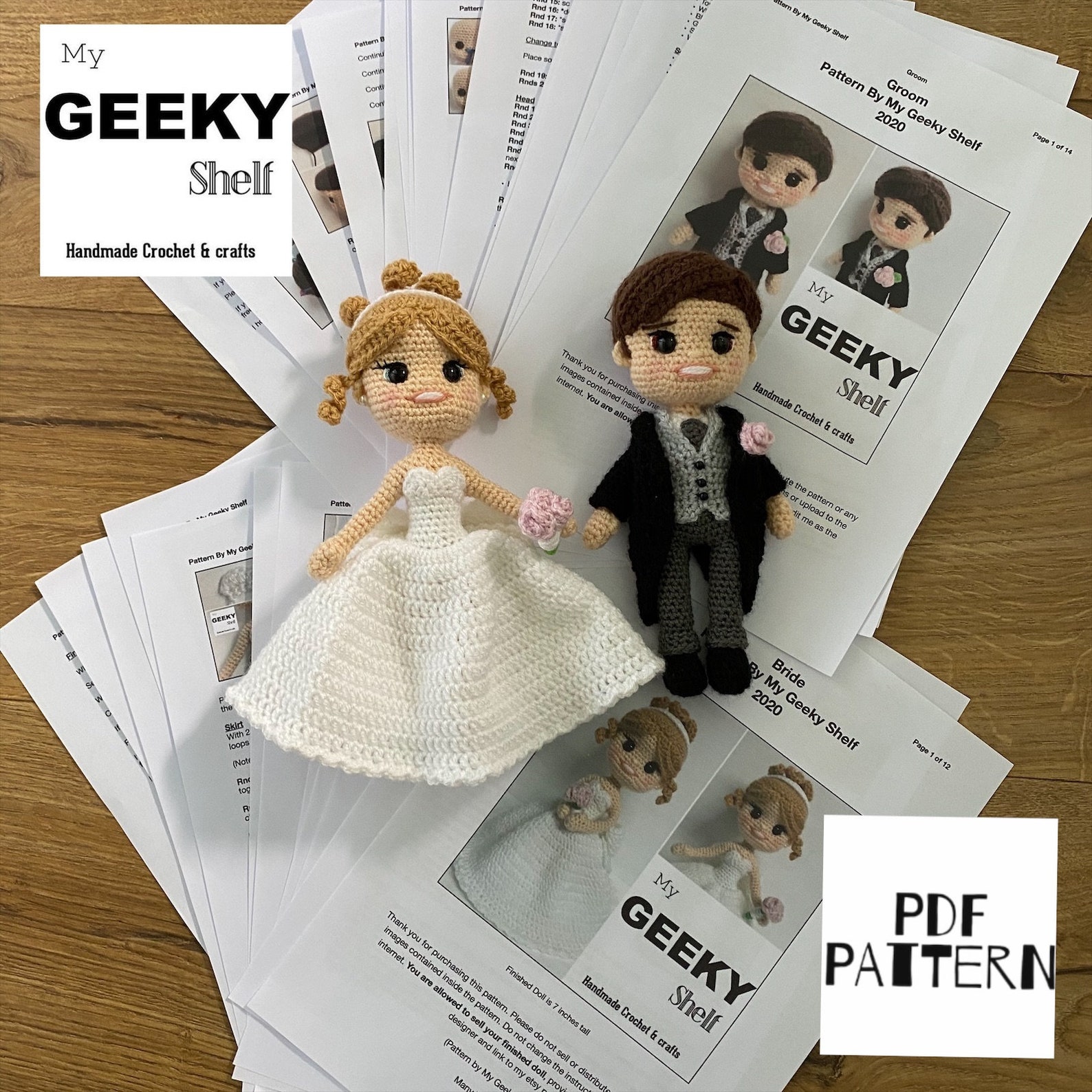 PATTERN Bride & Groom Amigurumi / Amigurumi Crochet Doll - Etsy