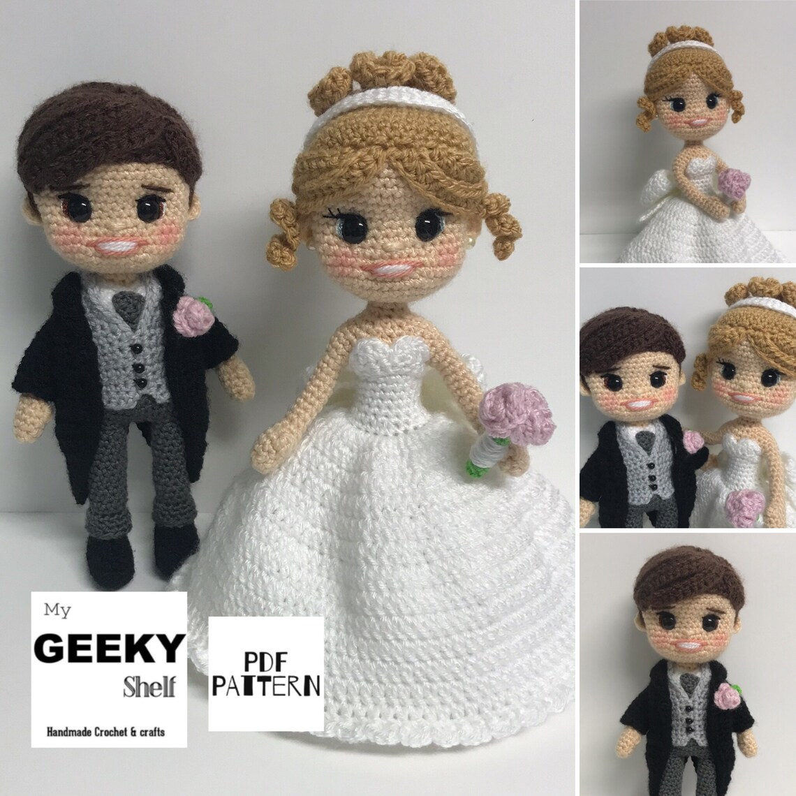 PATTERN Bride & Groom Amigurumi / Amigurumi Crochet Doll - Etsy